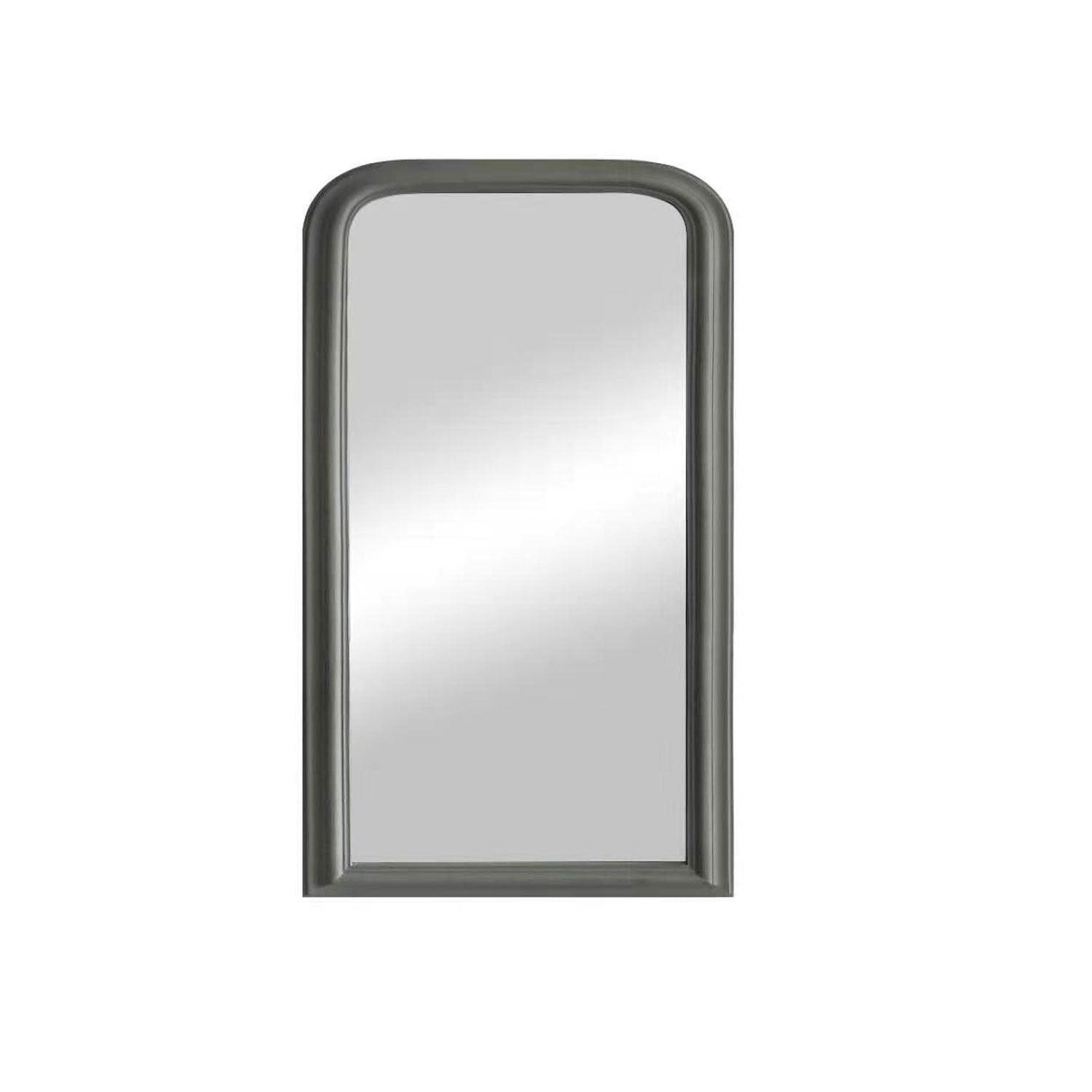 Arched Grey Rounded Top Corner Wall Mirror | Lavishway UK