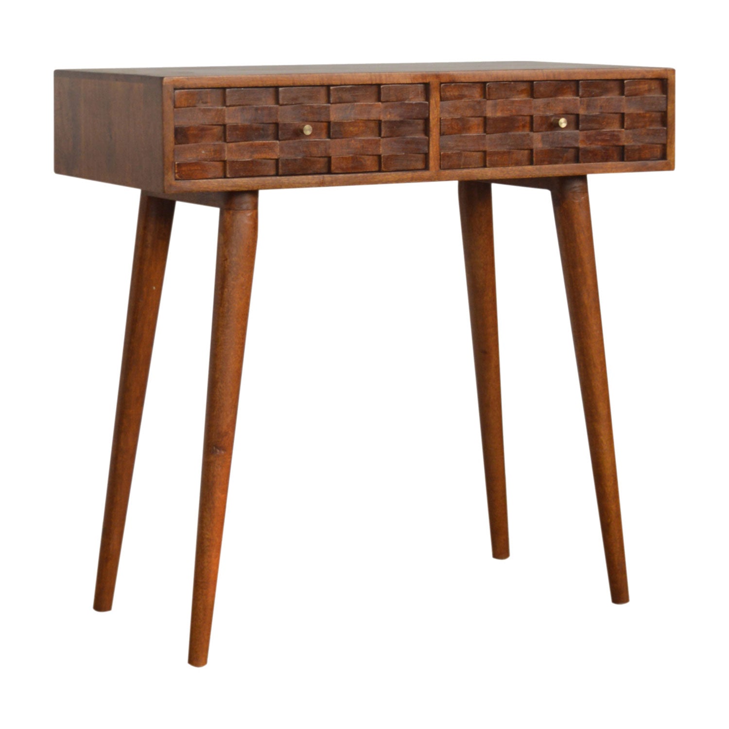 Bristol Solid Wood 2 Drawers Console Table | Lavishway UK