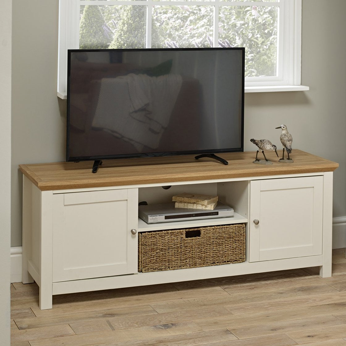 Cotswold Wooden Cream 2 Door TV Unit | Lavishway UK