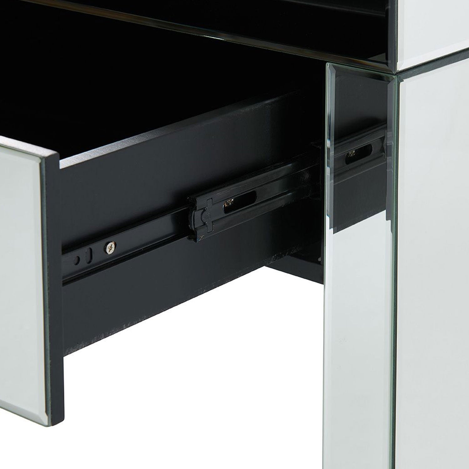 Hollywood White Mirror & Glass Console Table | Lavishway UK