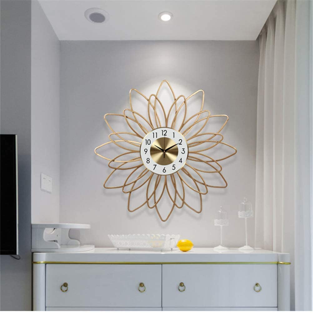 Luxury 3D Art Metal Wall Clock | Lavishway UK