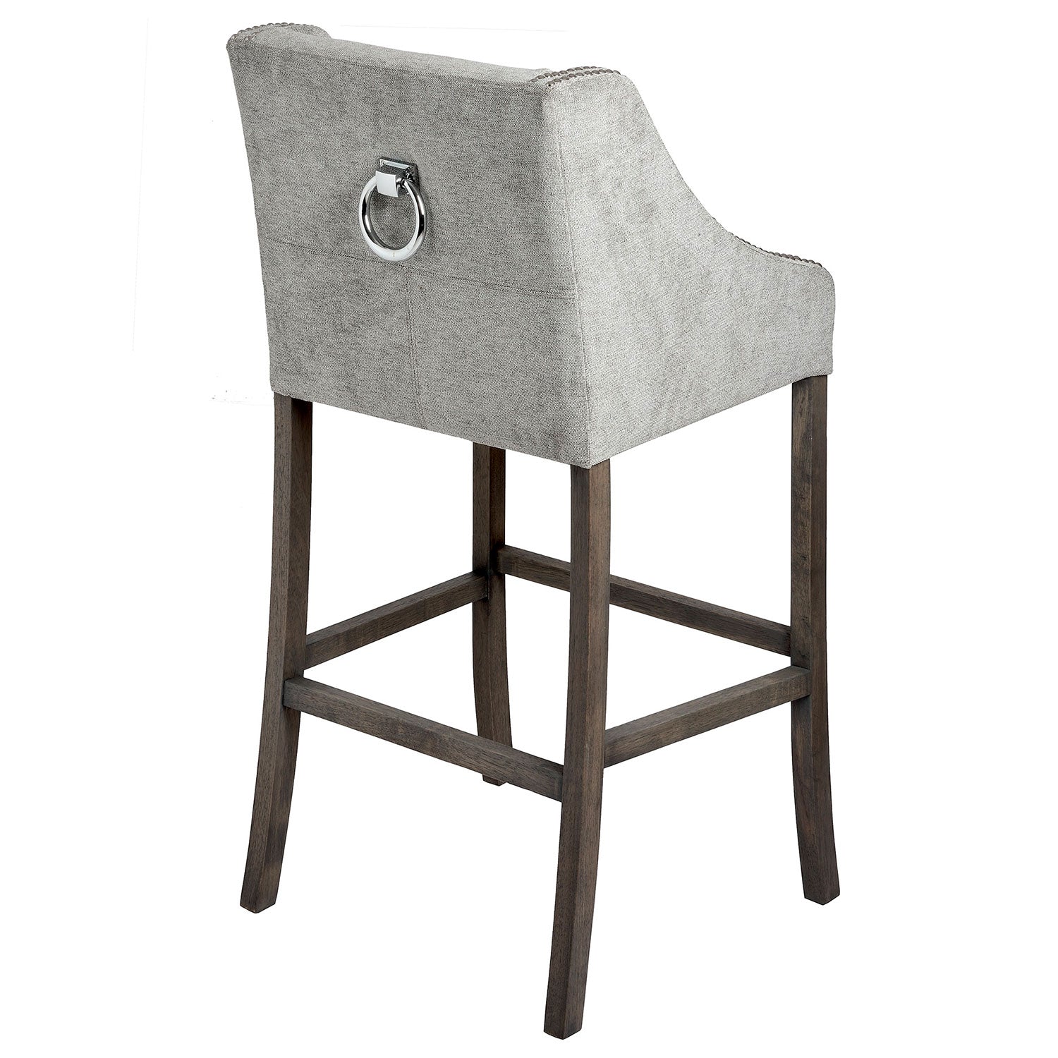 Luxury Ring Back Fabric Bar Stool | Lavishway UK