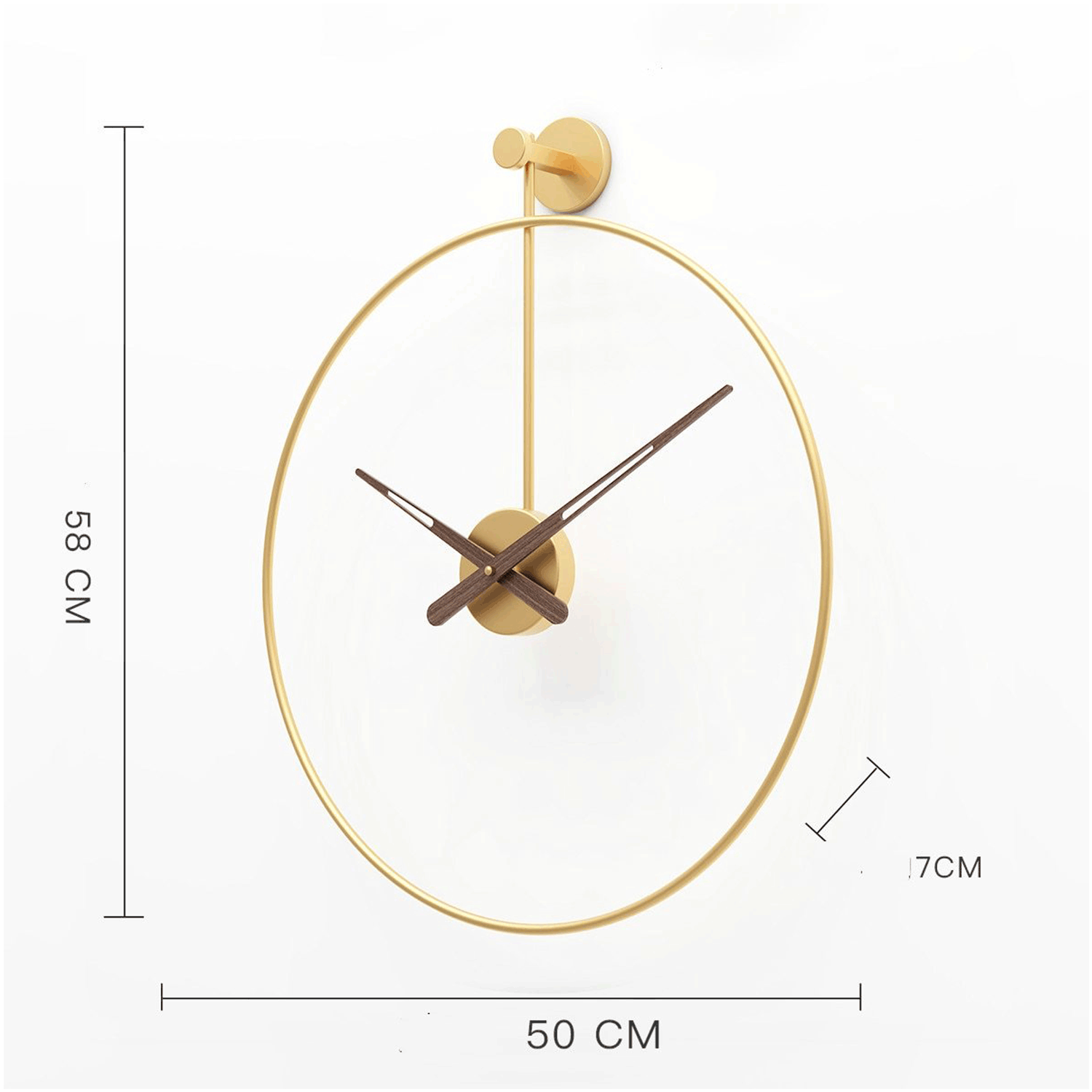 Nordic Style Open Frame Modern Wall Clock | Lavishway UK
