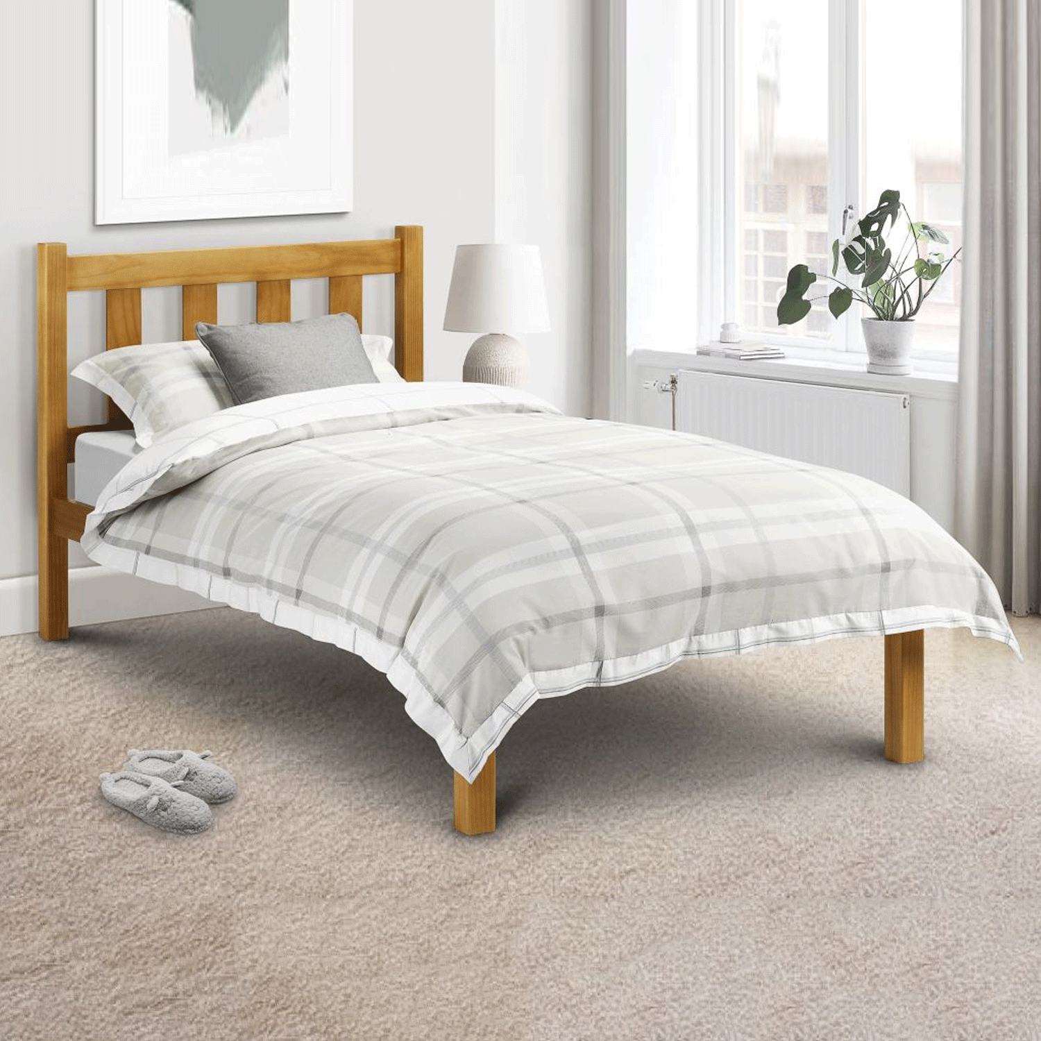 Poppy Solid Antique Pine Bed Frame | Lavishway UK