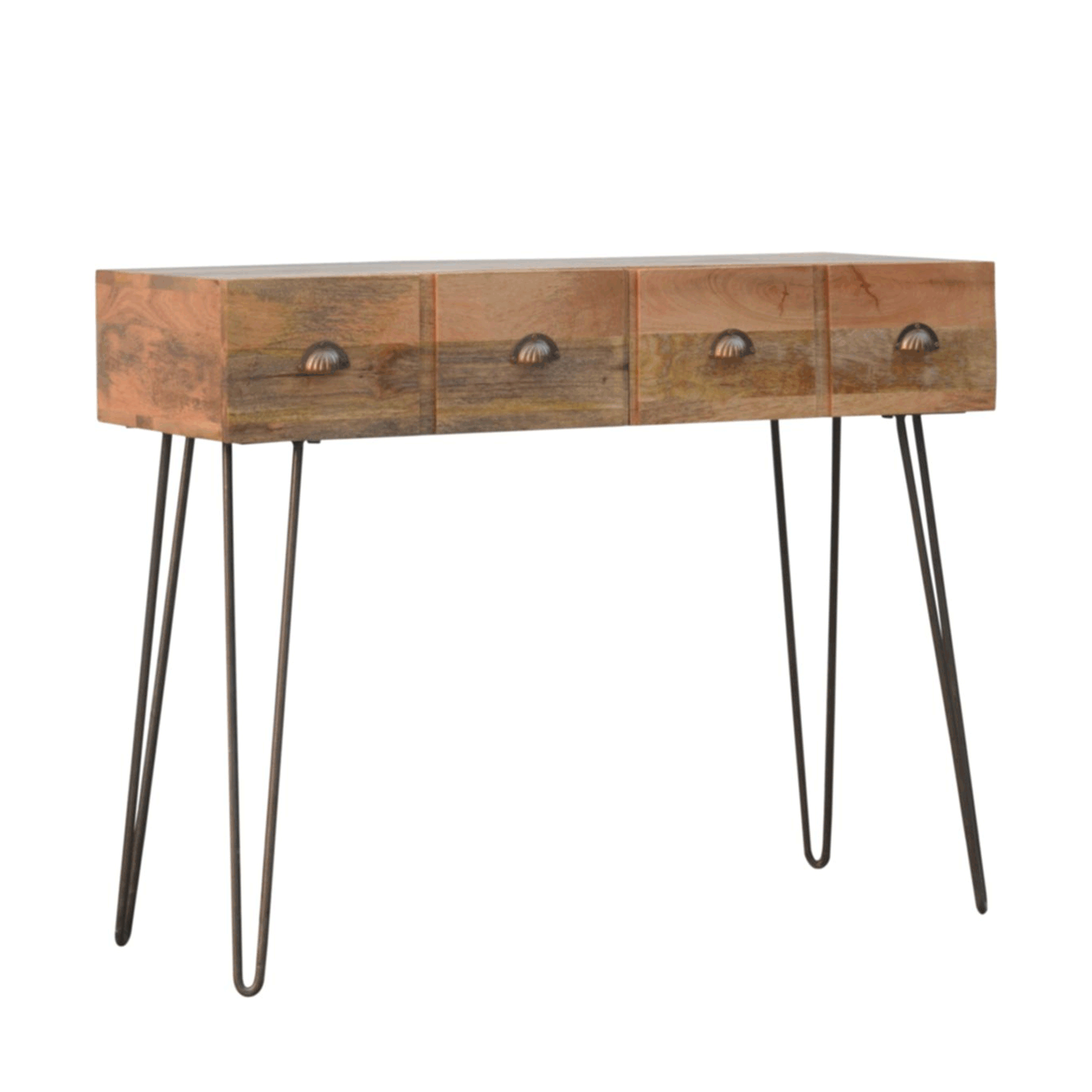 Montreal Solid Wood 4 Drawers Console Table | Lavishway UK