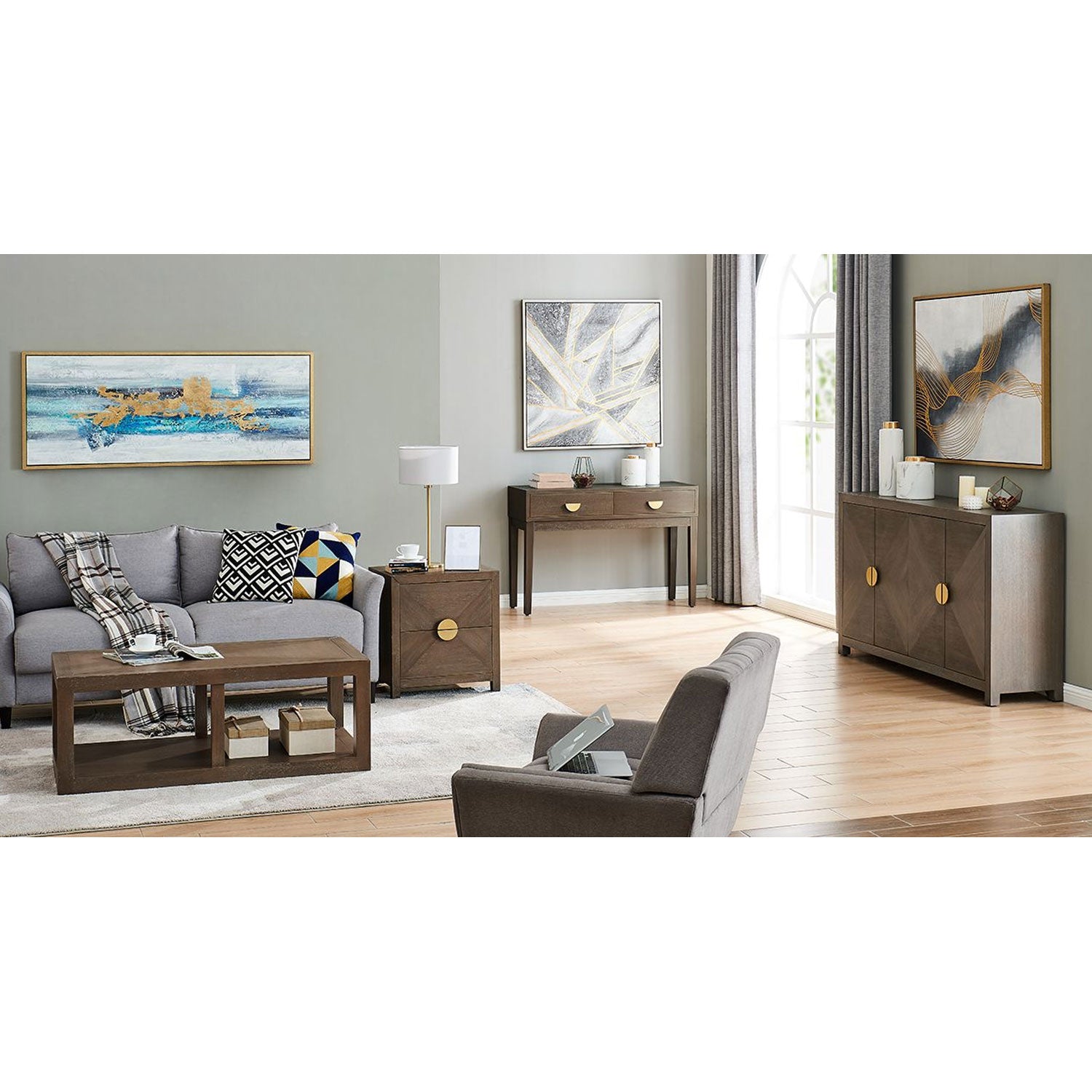 Valencia 2 Drawers Console Table | Lavishway UK